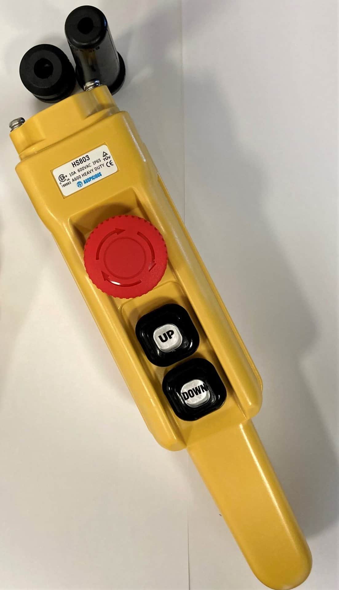 Overhead crane controller with 3 buttons 2 speed, cable not included ...
